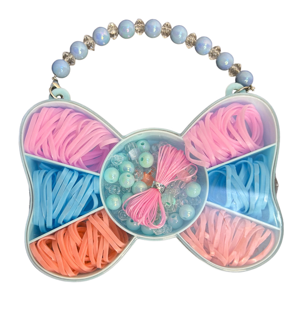 Blue butterfly rubber bands set – NINOBELLO